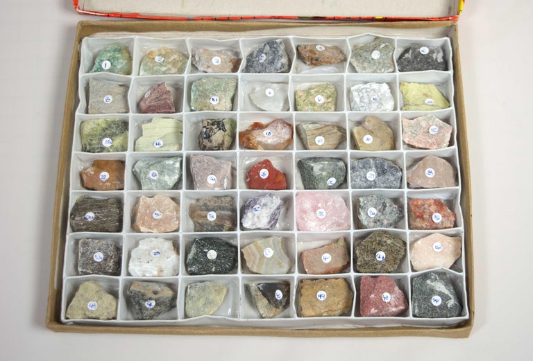 Unknown - 49 Shona Stone Samples with Specimen Box For Sale at 1stDibs