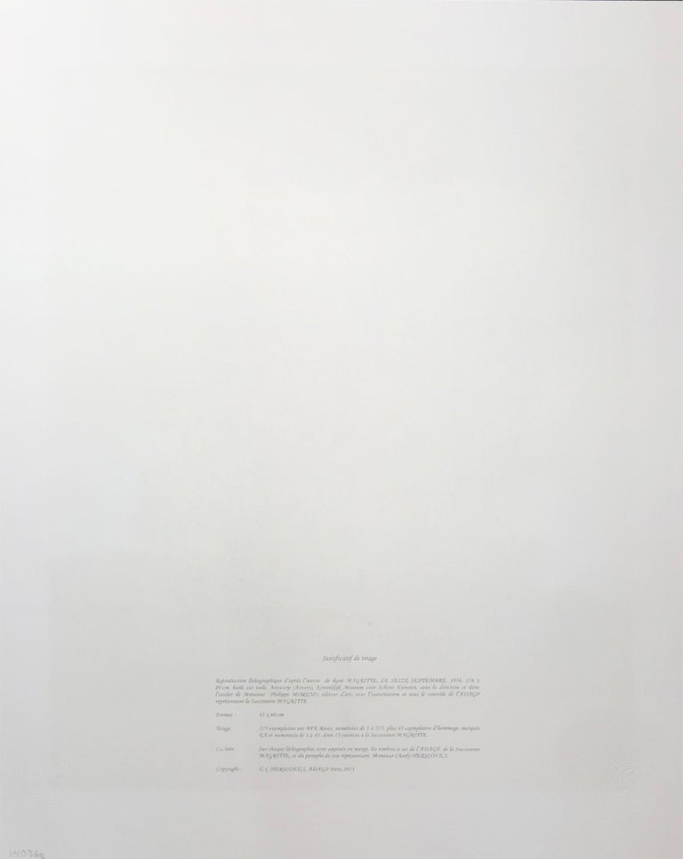 René Magritte - "La Seize Septembre (The Sixteenth of September ...