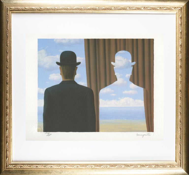 René Magritte - "Decalcomanie (Decalcomania)," Lithograph after 1966 Painting by Rene Magritte ...