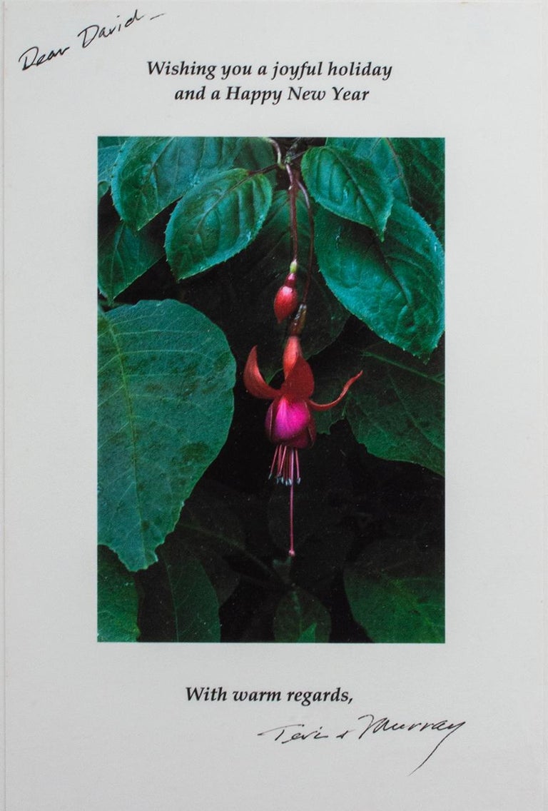 Murray Weiss - "Holiday Greeting Card," Photograph of Flowers signed by ...