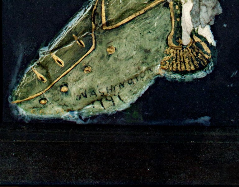 George Rouse - "George Washington Portrait Wax," Painted Wax Relief ...