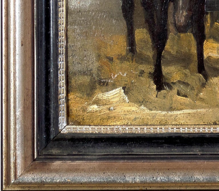 Richard Lorenz - 'Two Horses, and Landscape' original oil painting by ...