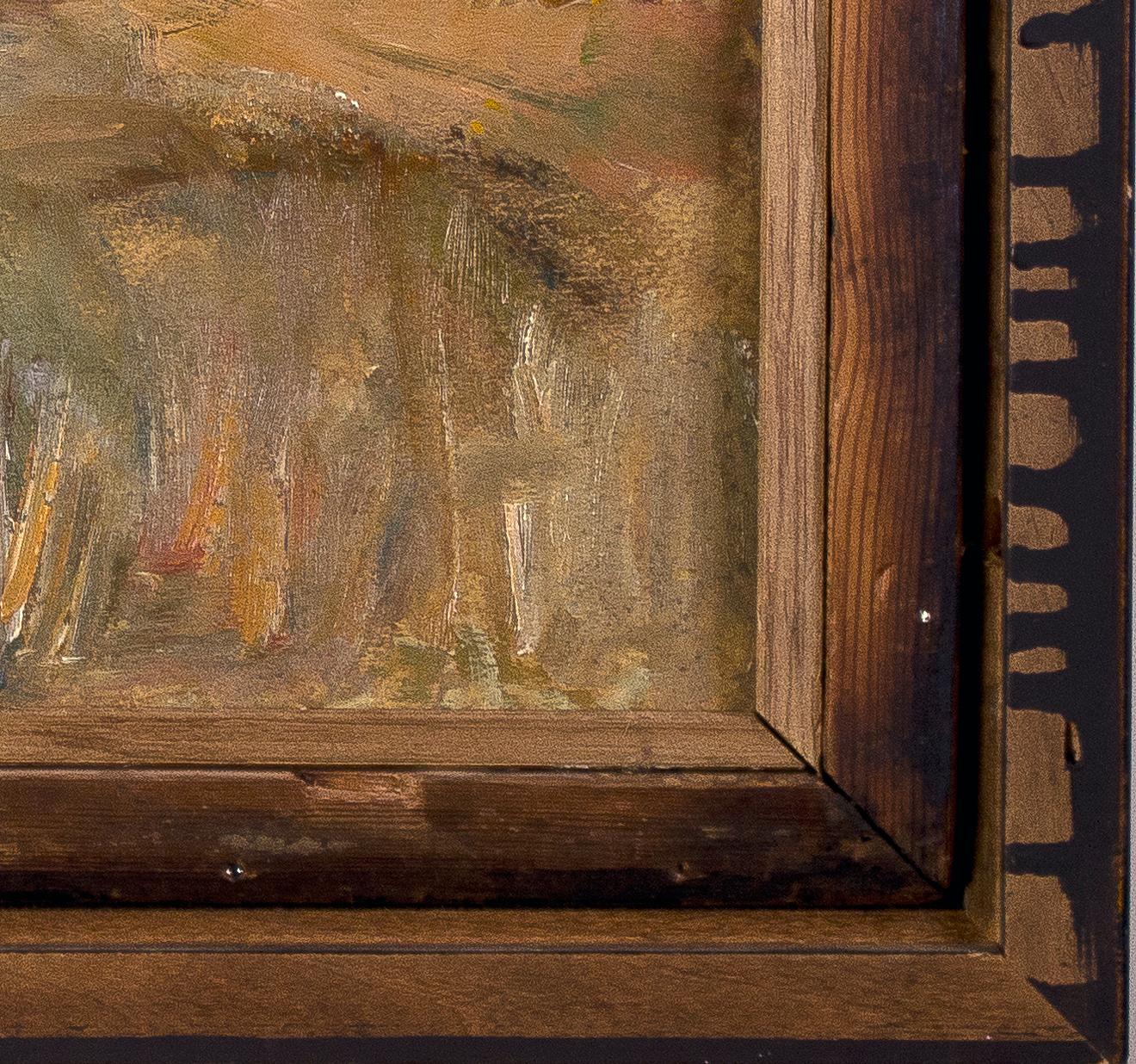 Richard Lorenz - 'Two Horses, and Landscape' original oil painting by ...