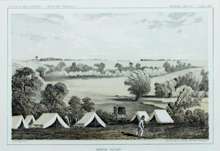 John Mix Stanley - 'Maple River' original color lithograph by John Mix ...