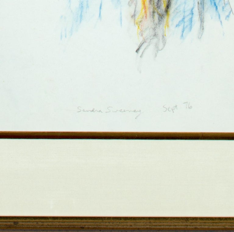 Sandra Sweeney - 'Self Portrait' original pastel and graphite drawing ...