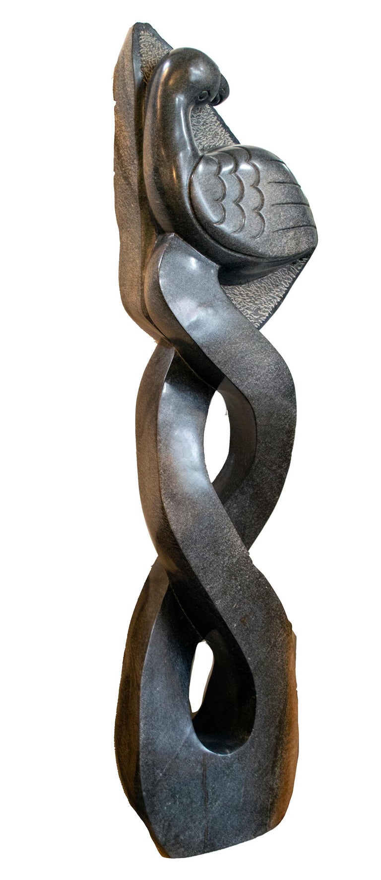 Brian Nehumba - 'Flamingo' original Shona springstone sculpture signed ...