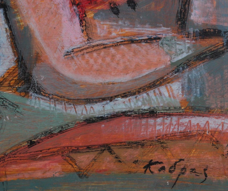 Yiannis Kadras - Reclining Woman in Abstract at 1stDibs