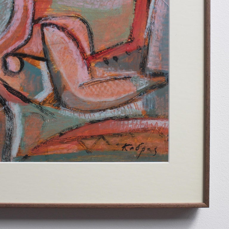 Yiannis Kadras - Reclining Woman in Abstract at 1stDibs
