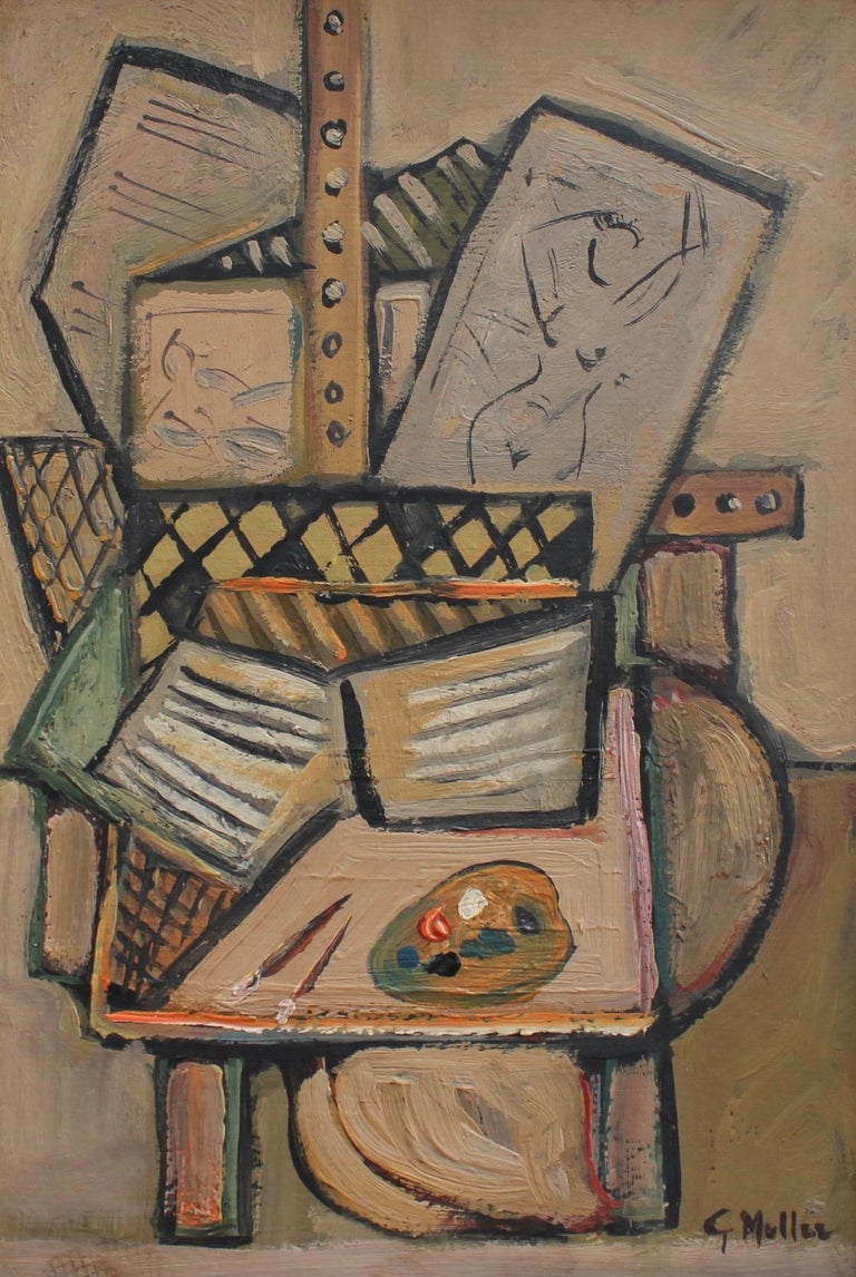 G. Muller - Still Life - Artist's Studio at 1stDibs