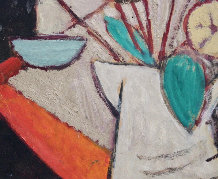 Juliette Roche-Gleizes - Still Life - White Jug with Flowers at 1stDibs
