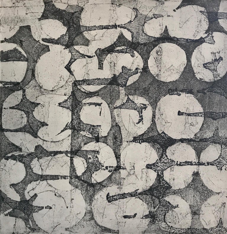 Creighton Michael - "Mute Seven", abstract soft ground etching ...