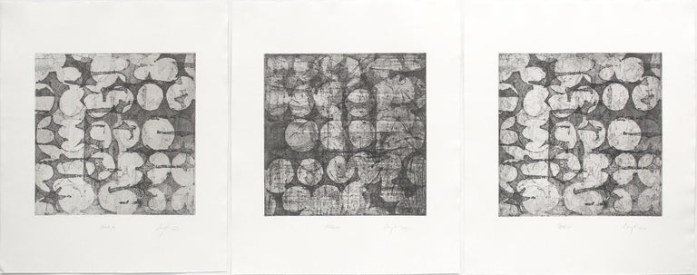 Creighton Michael - "Mute Seven", abstract soft ground etching ...