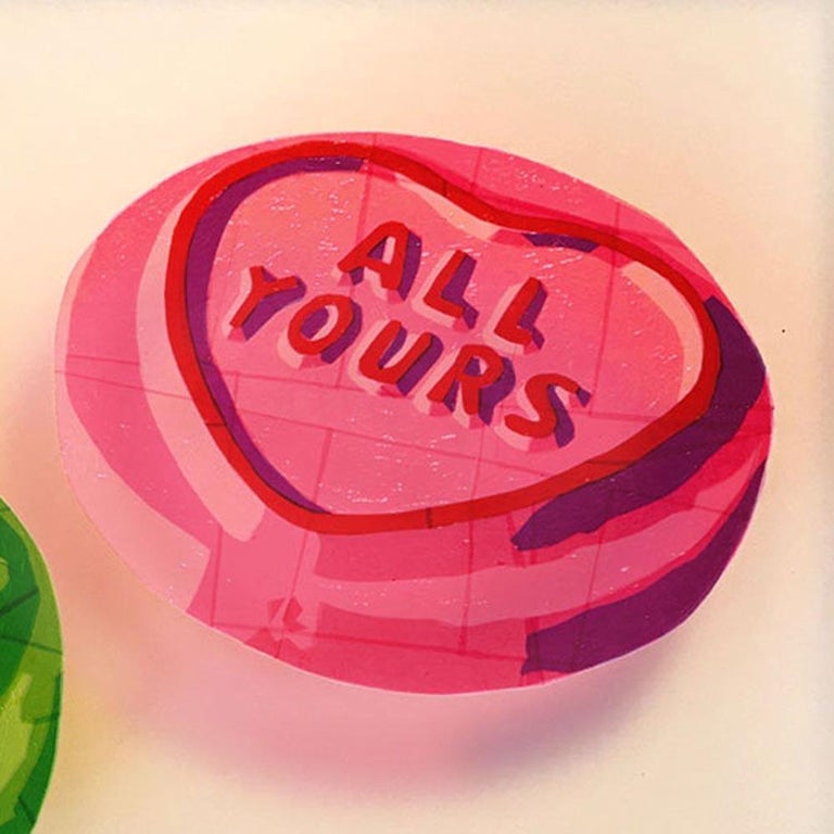 Simon Dry - Sweet Lover - Pop Art Collage using British sweet wrappers ...