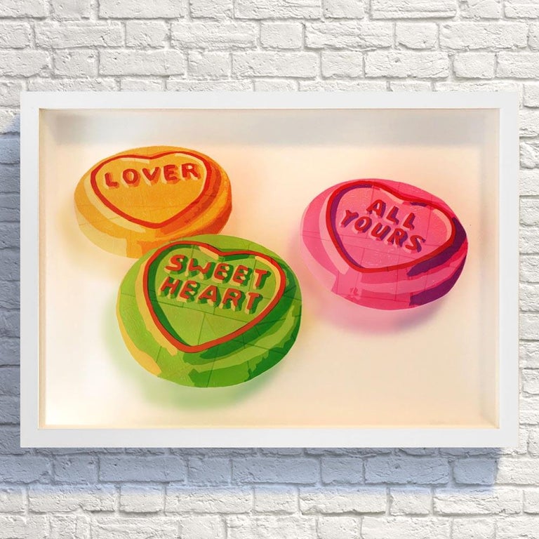Simon Dry - Sweet Lover - Pop Art Collage using British sweet wrappers ...