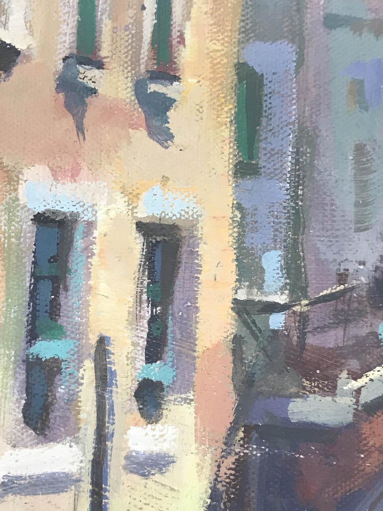 Trevor Waugh - Trevor Waugh, Venetian Canal, Venice, Original Oil ...