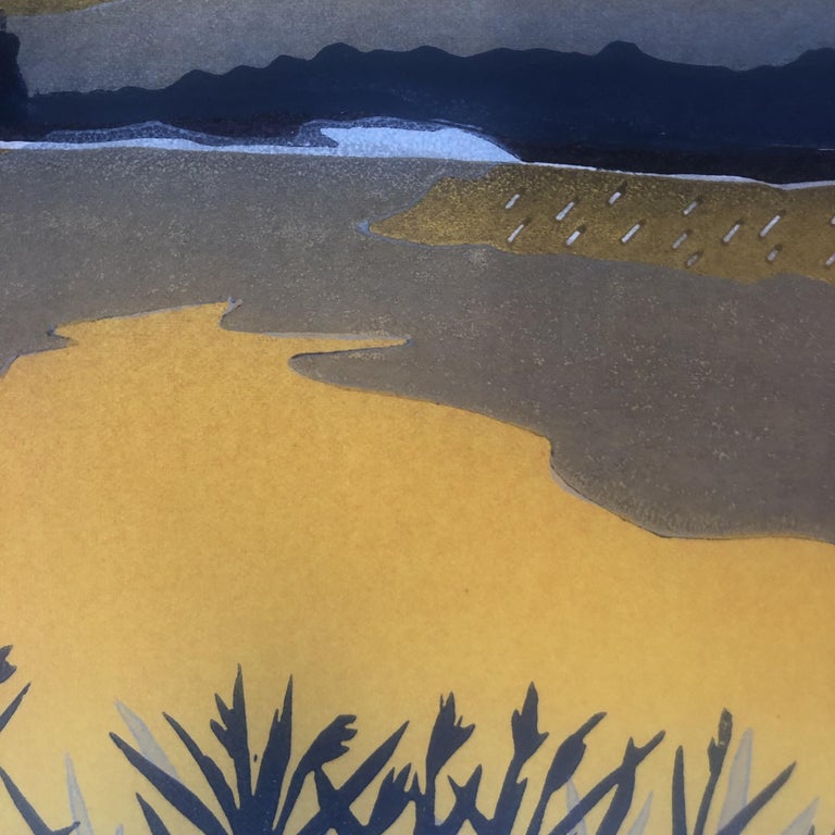 Colin Moore - Cley Twighlight, Colin Moore, Limited Edition Linocut ...