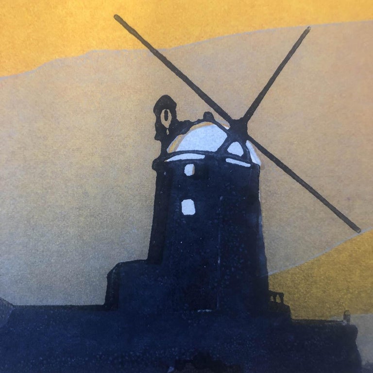 Colin Moore - Cley Twighlight, Colin Moore, Limited Edition Linocut ...