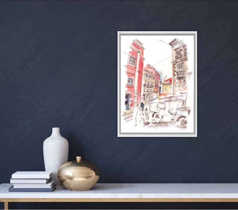 Gary Wing - Lisbon Street BY GARY WING, Architectural Art, Watercolour ...