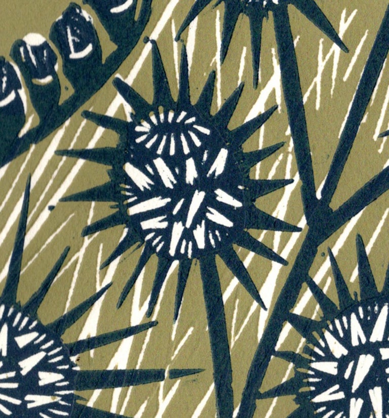 Kate Heiss - Oystercatchers Over Holkham by Kate Heiss, Linocut ...