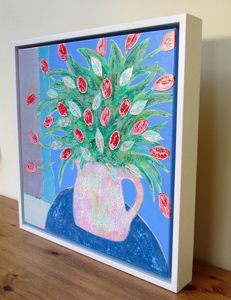 Amy Christie - Tulips Against Blue Amy Christie, Affordable Bright ...