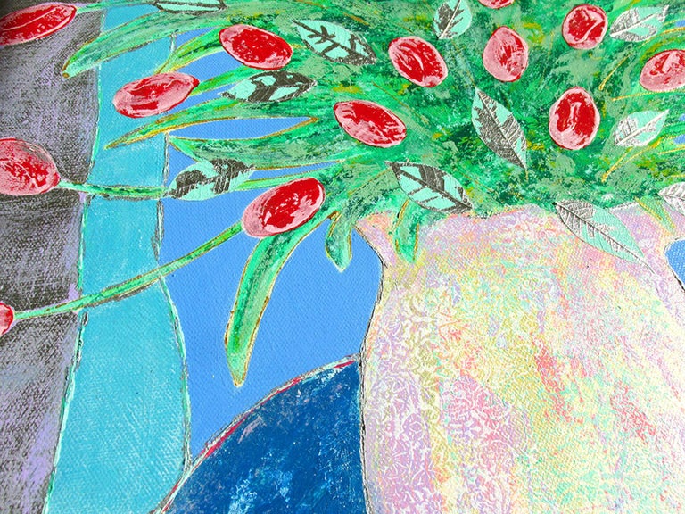 Amy Christie - Tulips Against Blue Amy Christie, Affordable Bright ...