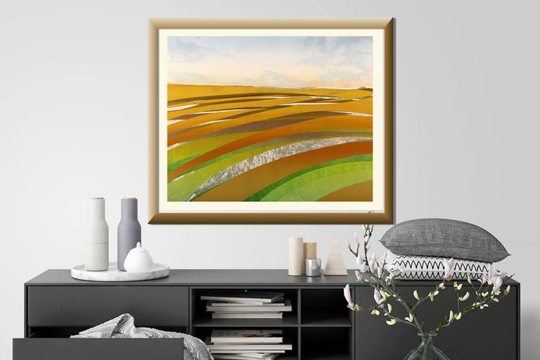 Sarah du Feu - Corn and Clouds 3 BY SARAH DU FEU, Original Monoprint ...