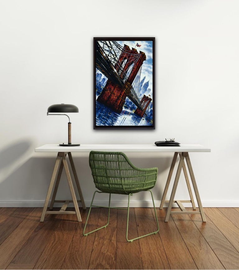 John Duffin - John Duffin, Brooklyn Bridge, Original NYC Landmark Art ...