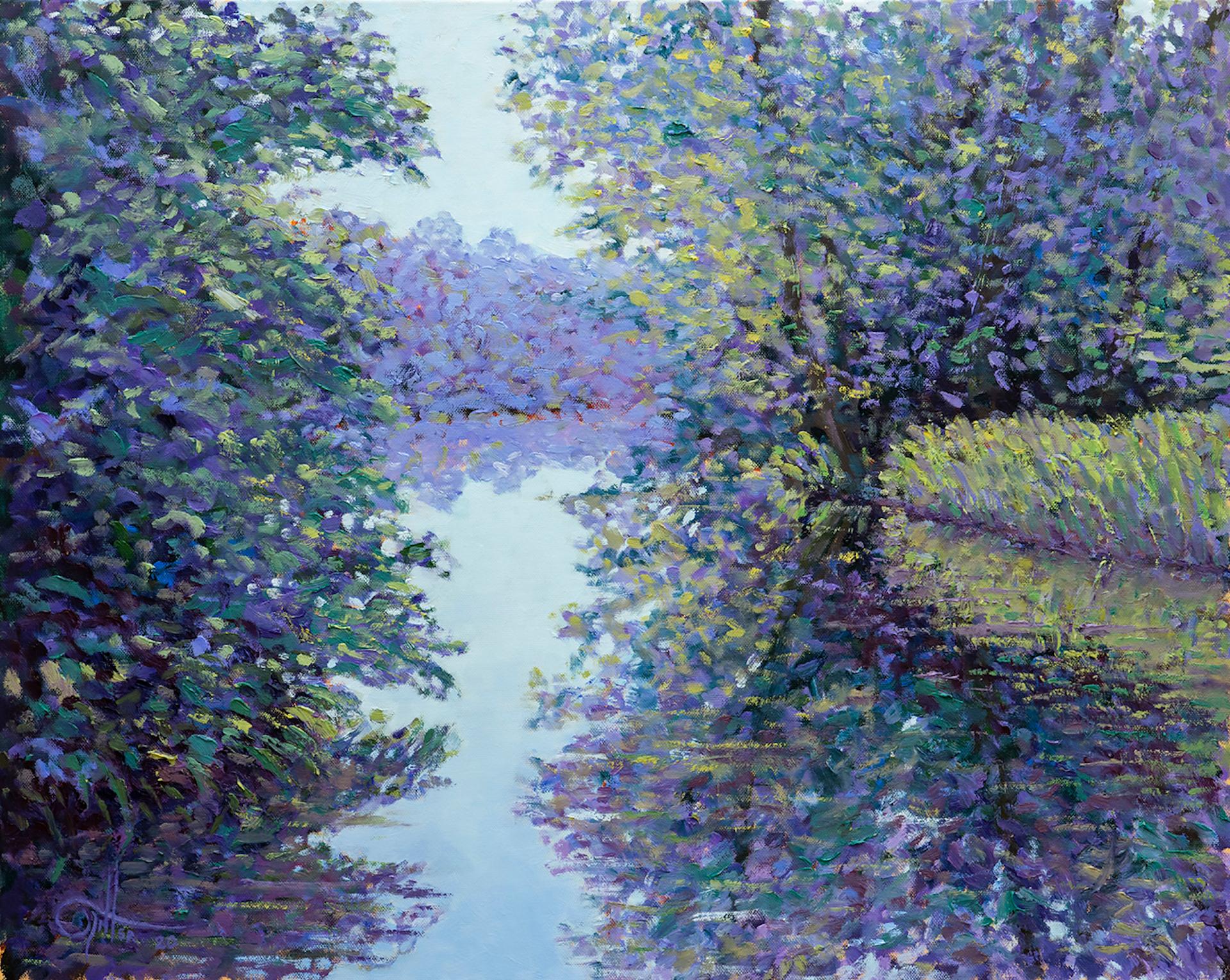 Lee Tiller - Lee Tiller, Summer Night on the River, Original ...