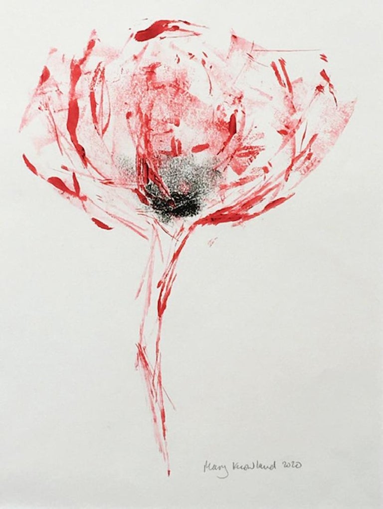 Mary Knowland - Mary Knowland, Poppy 15, Monoprint Unique Print ...