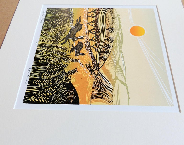 Rob Barnes - Rob Barnes, Giving Chase, Limited Edition Linocut Print ...