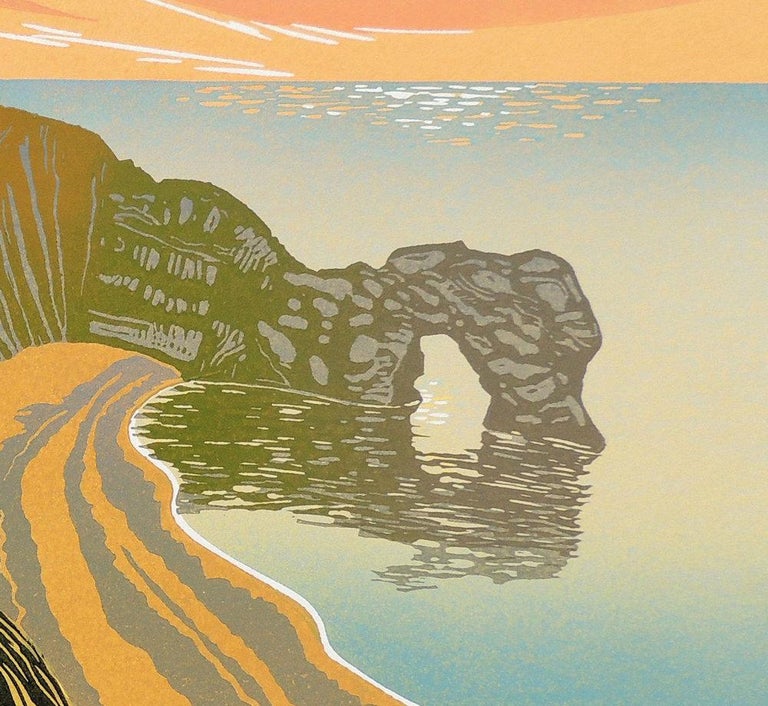 Rob Barnes - Rob Barnes, Durdle Door, Limited Edition Linocut Print ...