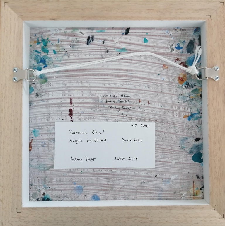 Mary Scott - Mary Scott, Cornish Blue, Original Semi Abstract Painting ...