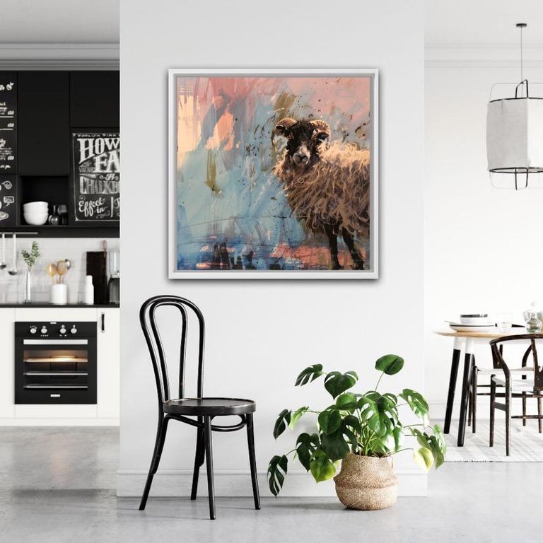 James Bartholomew - James Bartholomew, Ewe on Blue, Limited Edition ...