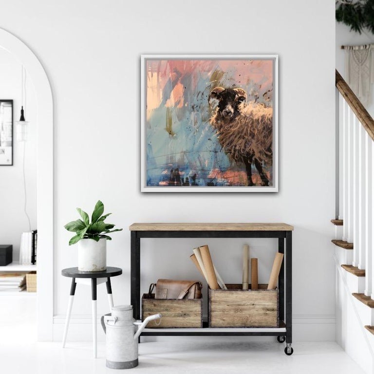 James Bartholomew - James Bartholomew, Ewe on Blue, Limited Edition ...