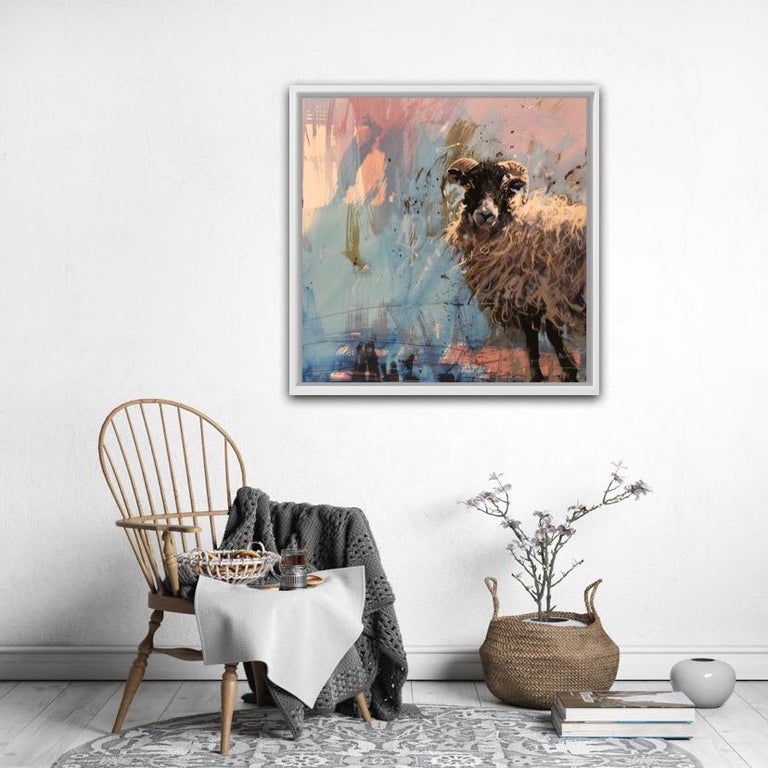 James Bartholomew - James Bartholomew, Ewe on Blue, Limited Edition ...