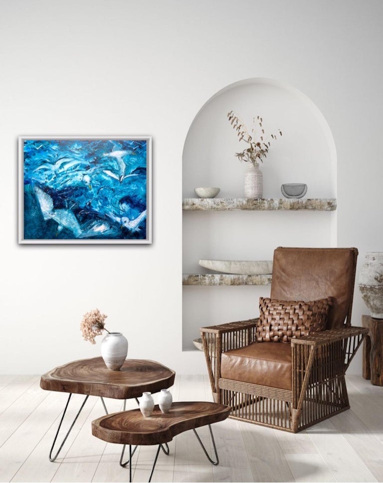 Henrietta Caledon - Henrietta Caledon, Seagulls, Original Oil Painting ...