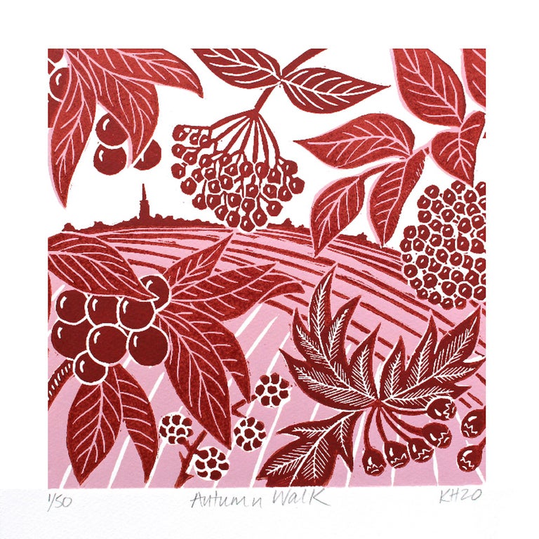 Kate Heiss - Kate Heiss, Autumn Walk, Affordable Art, Landscape Art ...