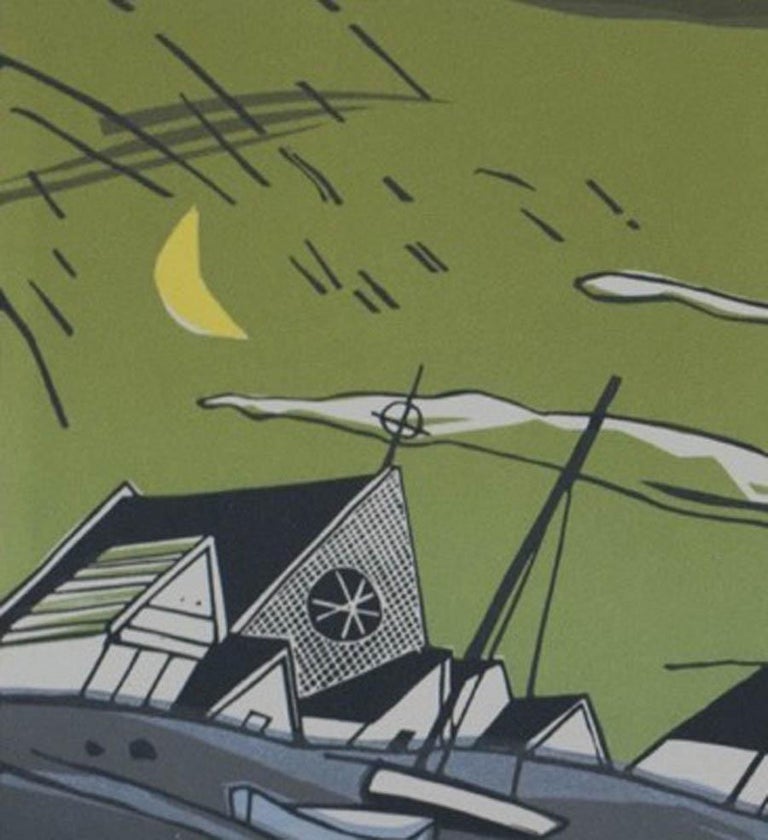 Colin Moore - Walmer, Limited Edition Print, Linocut print, Landscape ...