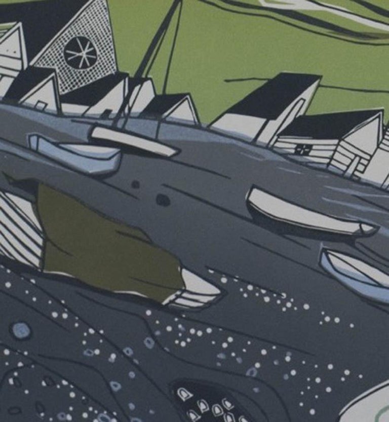 Colin Moore - Walmer, Limited Edition Print, Linocut print, Landscape ...