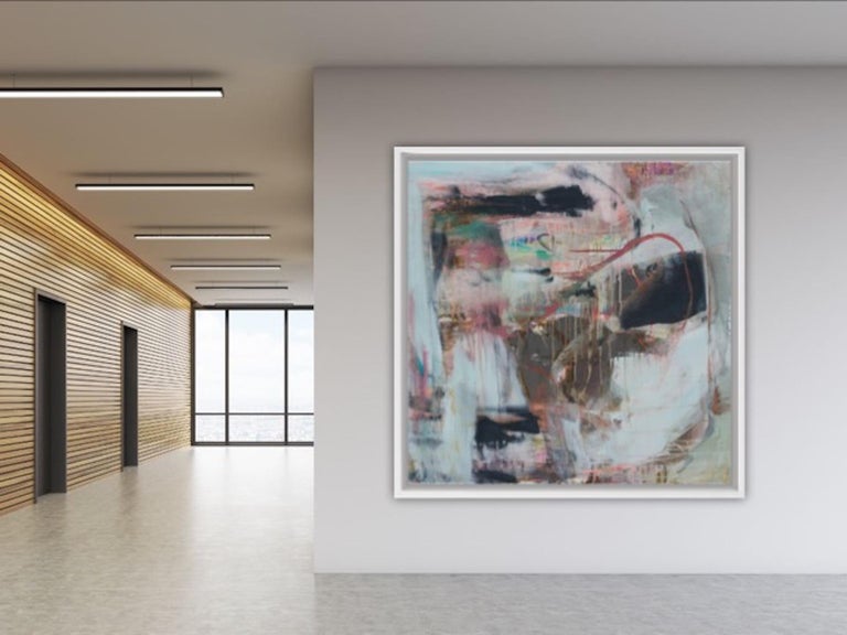 Judith Brenner - I walk to Sennen, Abstract Art, original art, pink ...