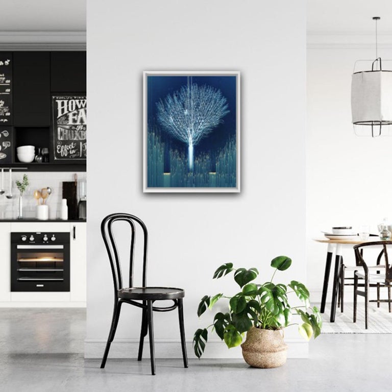 Katie Hallam - Connect, Katie Hallam, Blue Art, Tree Art, Nature Prints ...