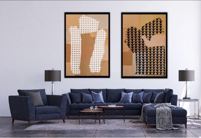 Nicola Grellier - Nicola Grellier, Femmage, Monochromatic Diptych ...