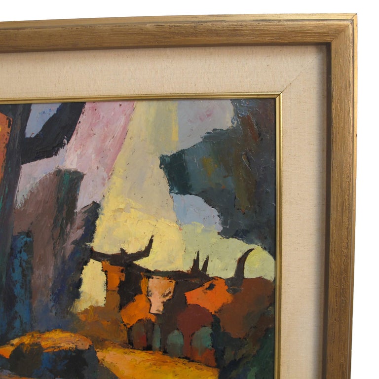 Anthony Rizzo - Abstract Western Landscape Painting by California ...