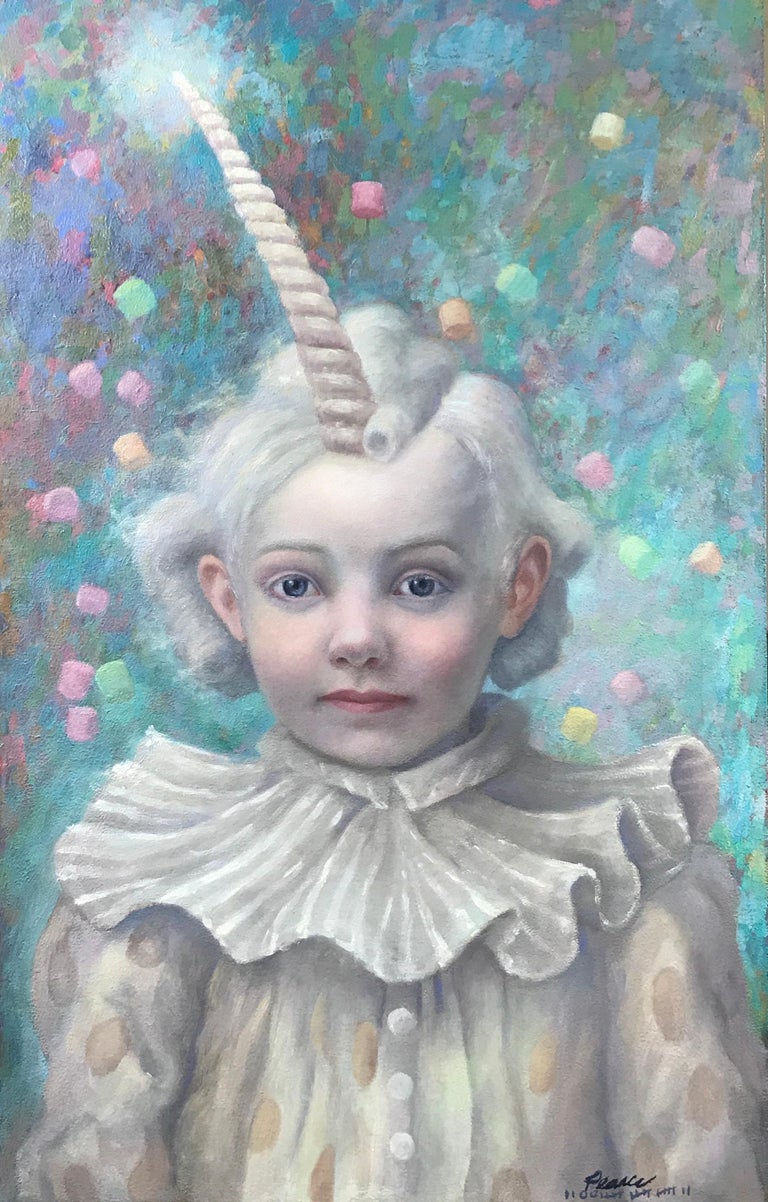 Carrie Pierce - Unicornelia - figurative whimsical oil contemporary ...