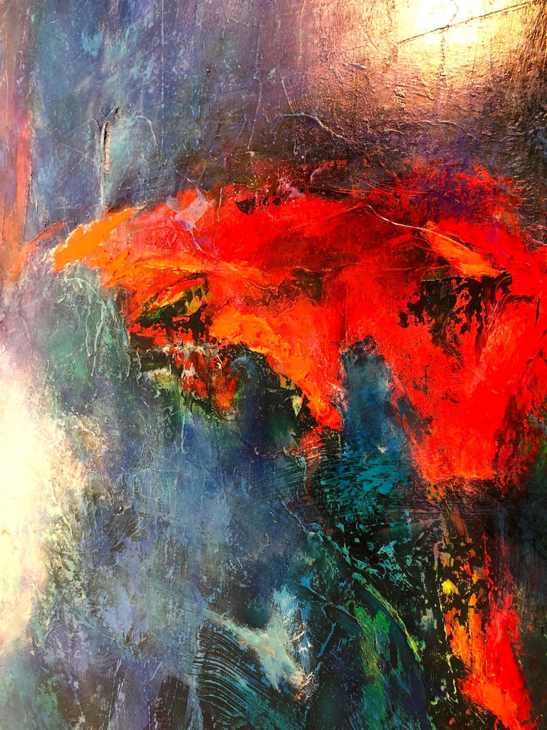 Ginger Fox - Blue Seventy-Two - contemporary bright bold abstract ...