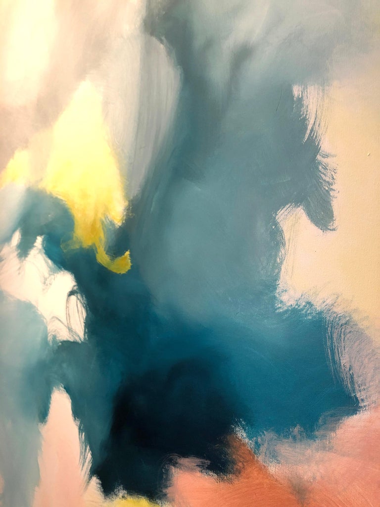 Ginger Fox - No Drama - contemporary cool elegant abstract painting on ...