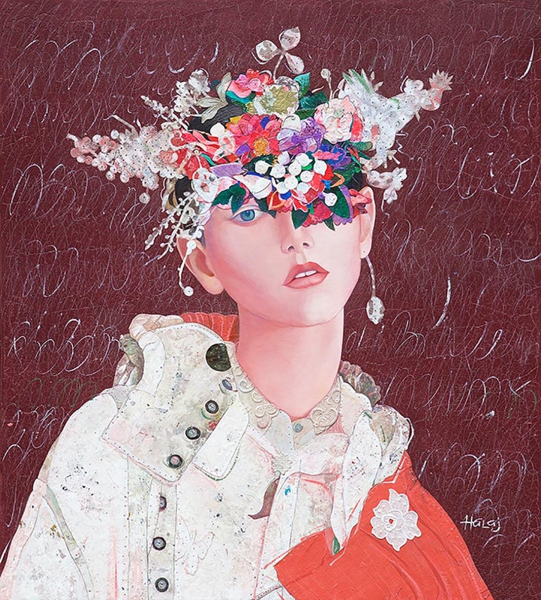 MInas Halaj - Floras Minds #43 by Minas Halaj, Oil painting and mixed ...