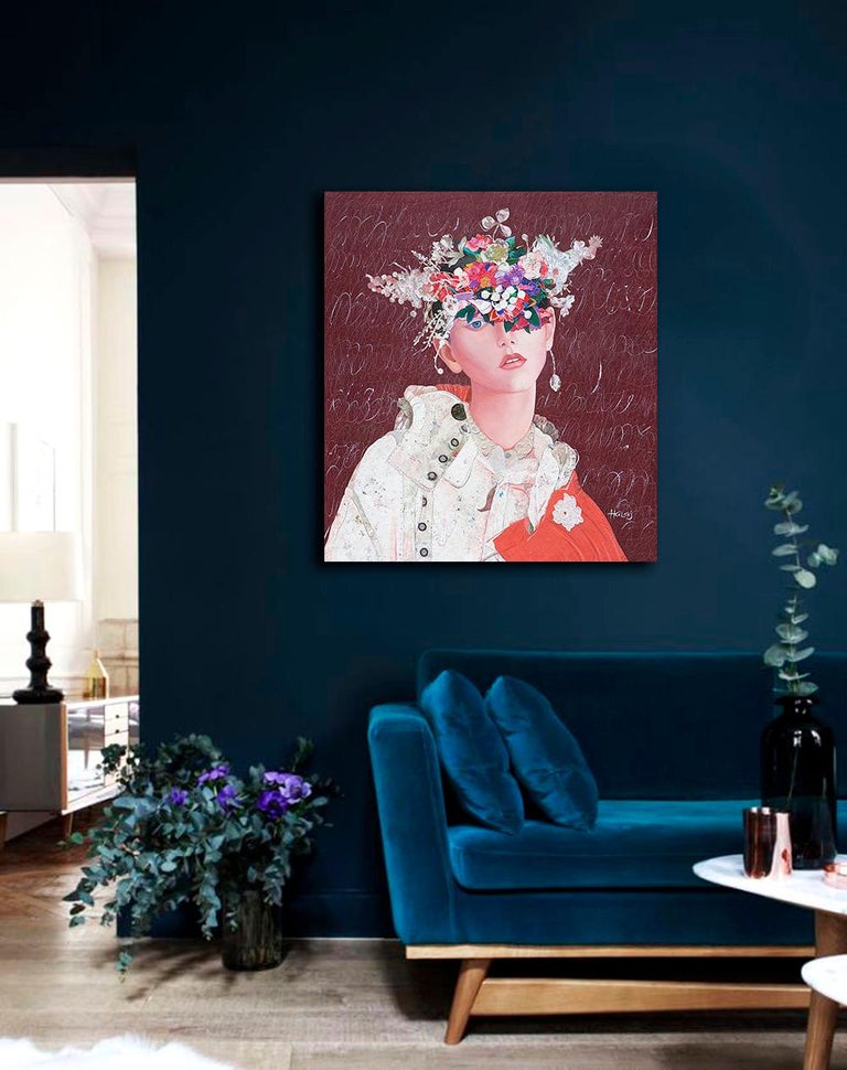 MInas Halaj - Floras Minds #43 by Minas Halaj, Oil painting and mixed ...