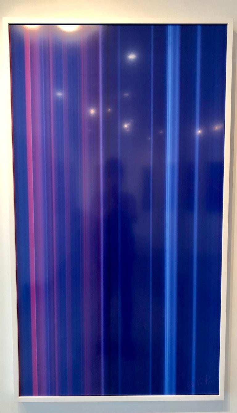 Oz Van Rosen - Midnight Blue - Glitch Art/Framed For Sale at 1stDibs