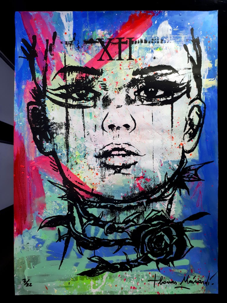 Thomas Mainardi - Caesaris Naturae Mysteria - blue For Sale at 1stDibs